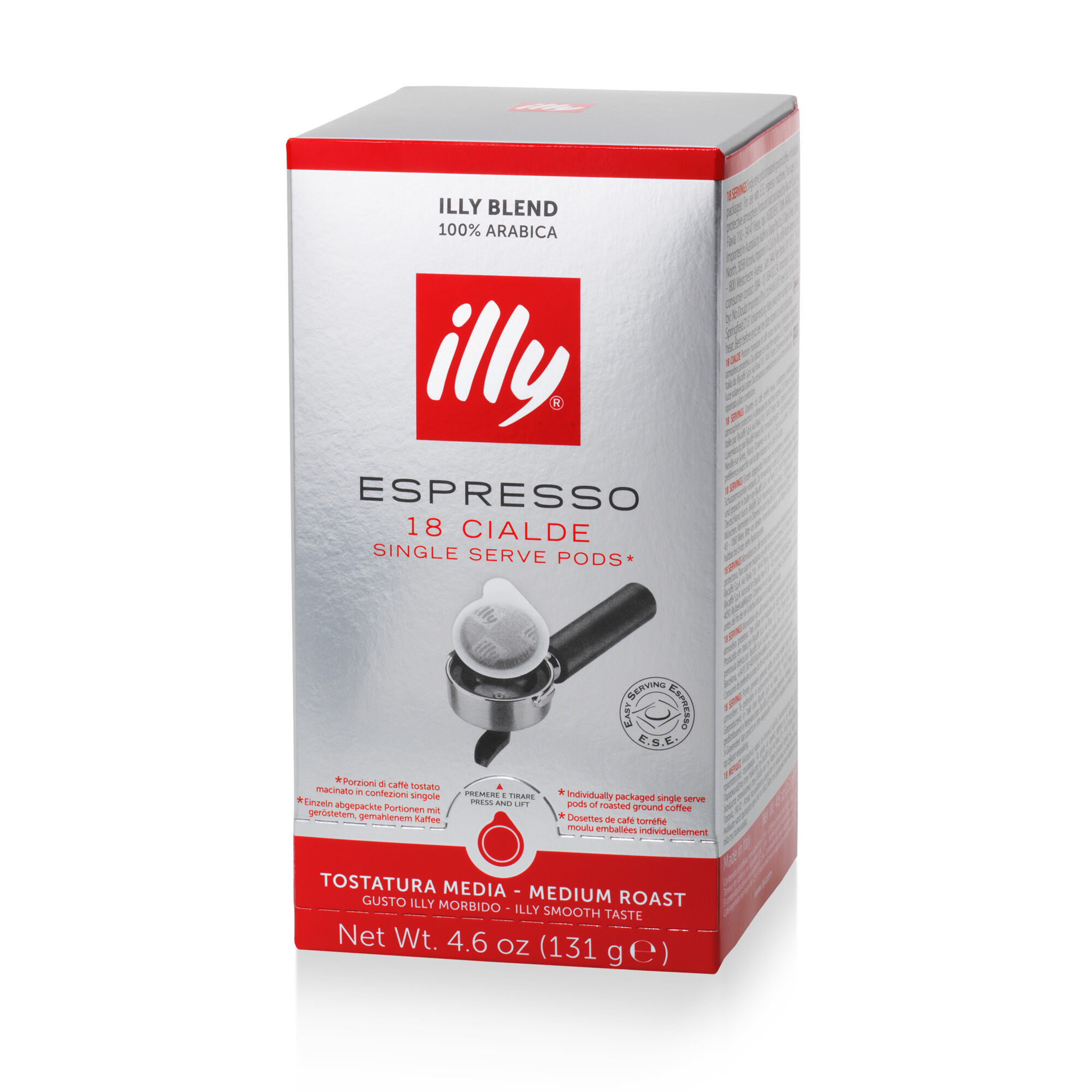 Cialde caffè E.S.E. Monodose - Tostatura Media - illy Shop