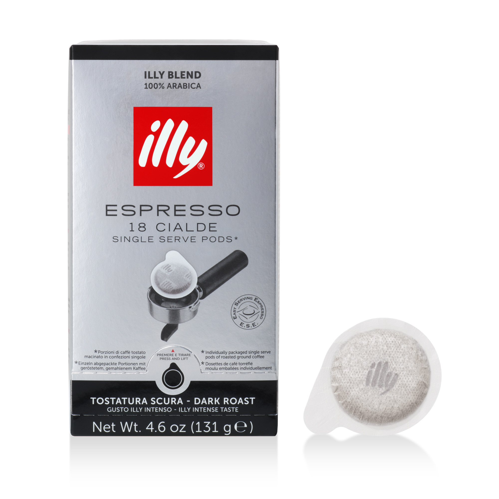 Cialde caffè E.S.E. Monodose - Tostatura Scura - illy Shop